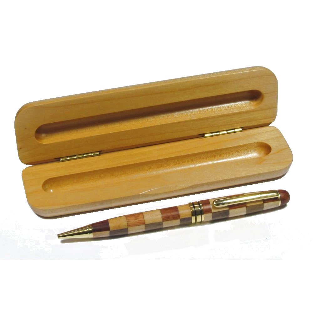 Mixed Wood Ballpoint Pen and Box - Hillwood