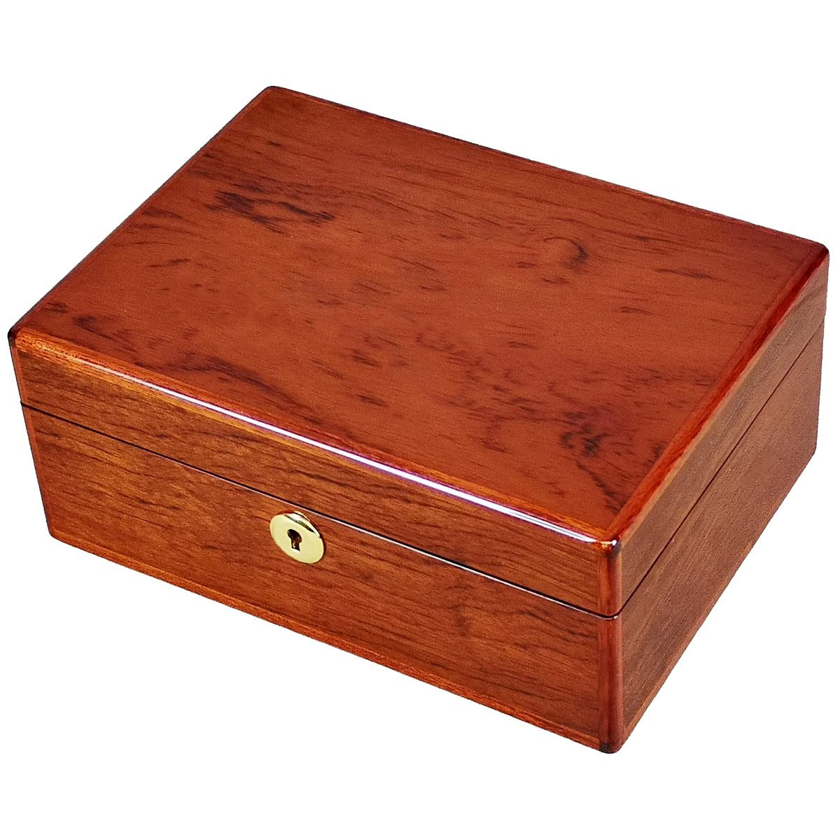 Rosewood Gents Valet Box with Lock - Hillwood